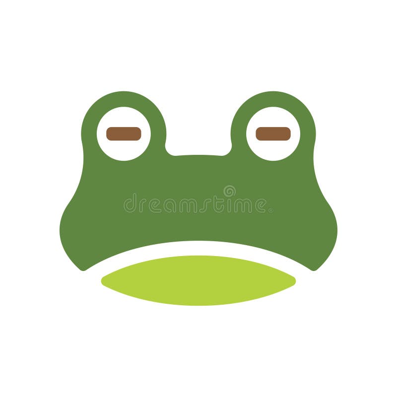 Frog Logo Template Icon stock vector. Illustration of amphibian - 350337671
