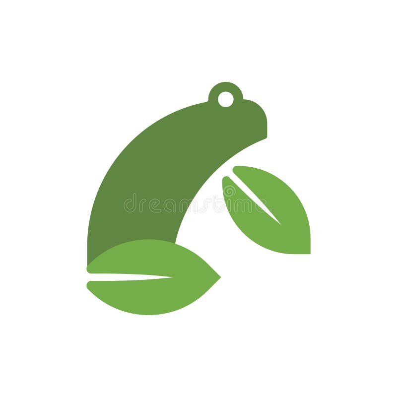 Frog Logo Template Icon stock vector. Illustration of cartoon - 350337688