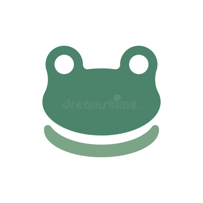 Frog Logo Template Icon stock vector. Illustration of design - 350337726