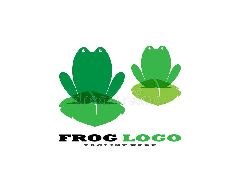 Frog Logo Template vector stock vector. Illustration of tree - 202283751