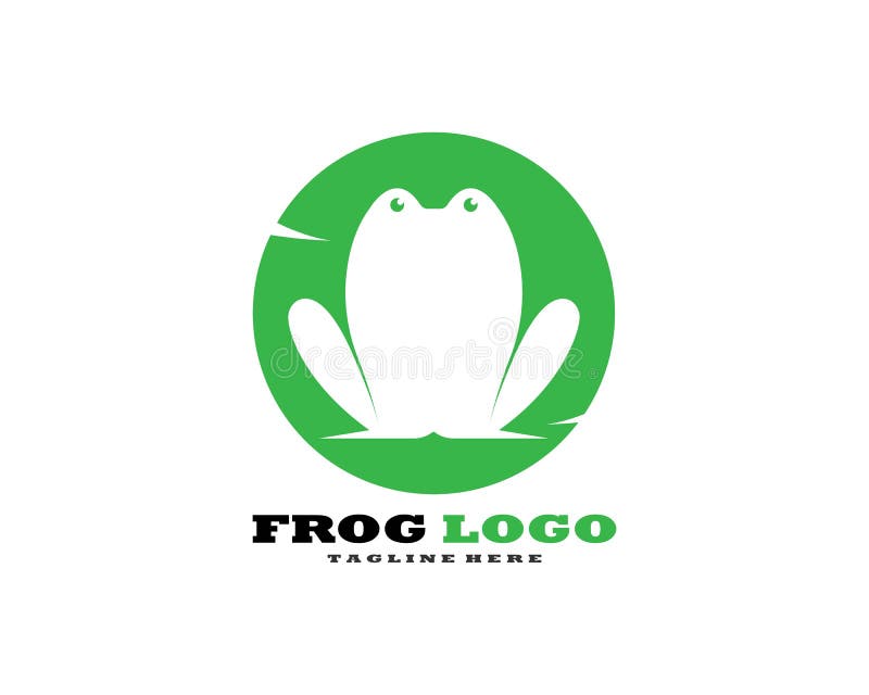 Frog Logo Template vector stock vector. Illustration of tree - 202283751