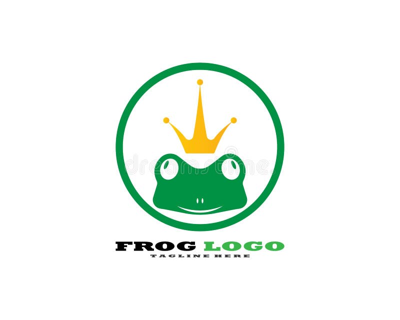 Frog Logo Template vector stock illustration. Illustration of cute ...