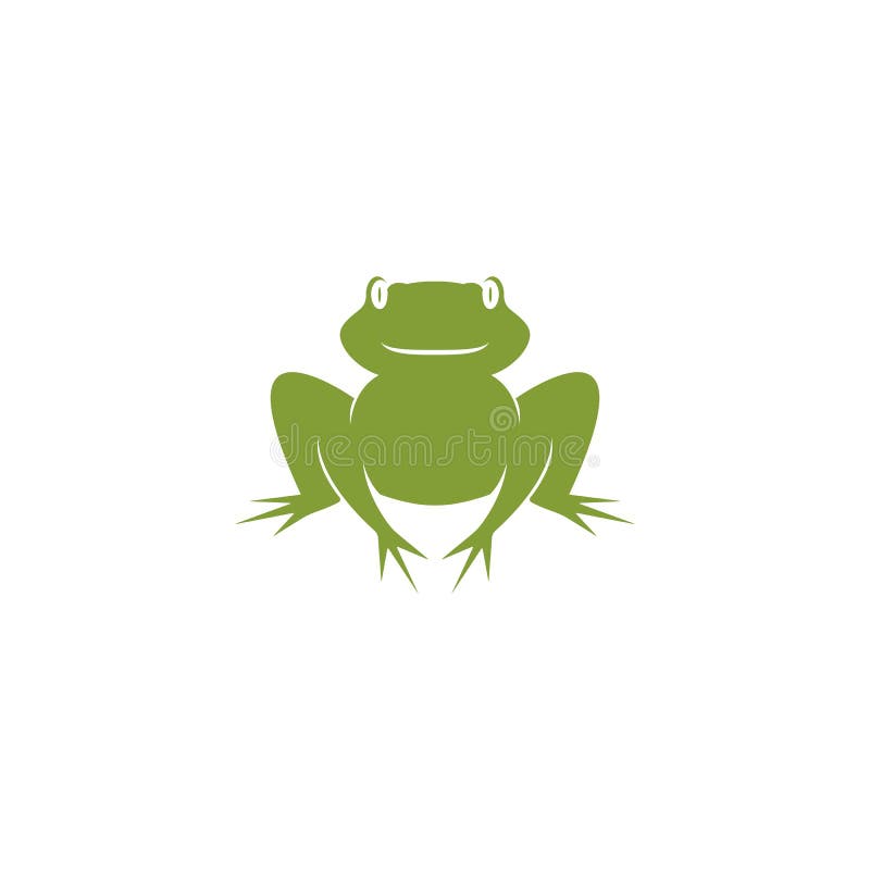 Frog Logo Template Vector Illustration Stock Vector - Illustration of ...