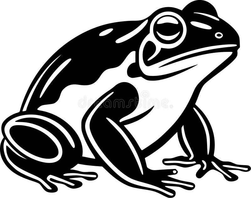 Frog - Minimalist and Flat Logo - Vector Illustration Stock ...