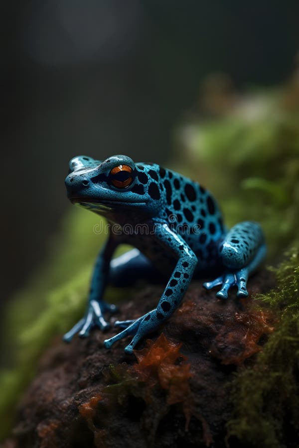 Frog in the pond stock illustration. Illustration of brown - 277182333