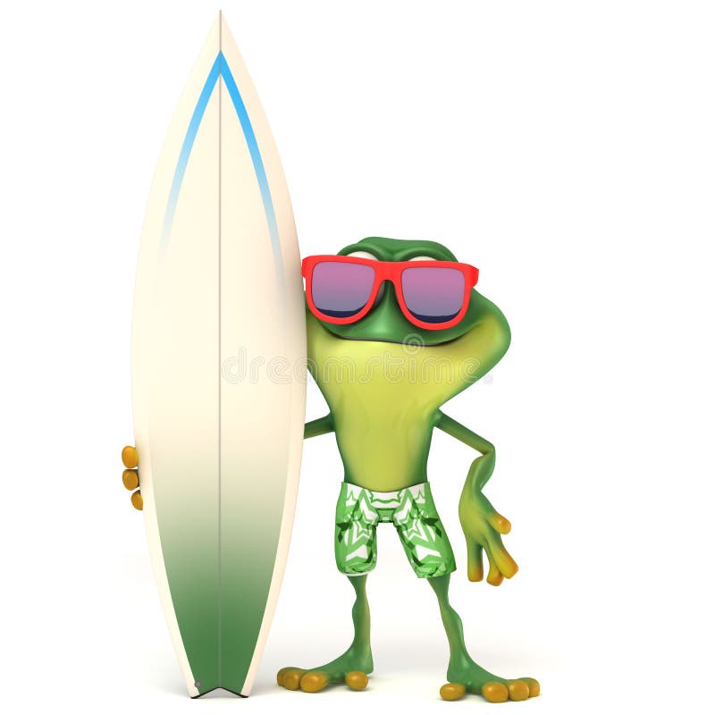 Cartoon Beach Frog Stock Illustrations – 338 Cartoon Beach Frog Stock ...
