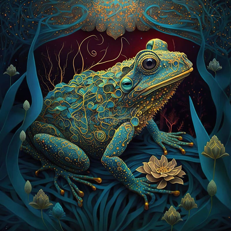A Frog S Delight, Exploring the Joyful Display of Ornamented Fur ...