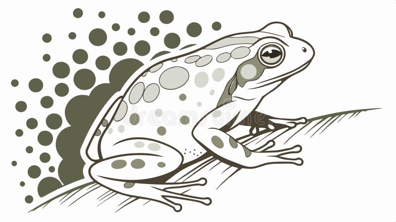 Frog Silhouette Design Element for Amphibian and Nature Themes Vector ...