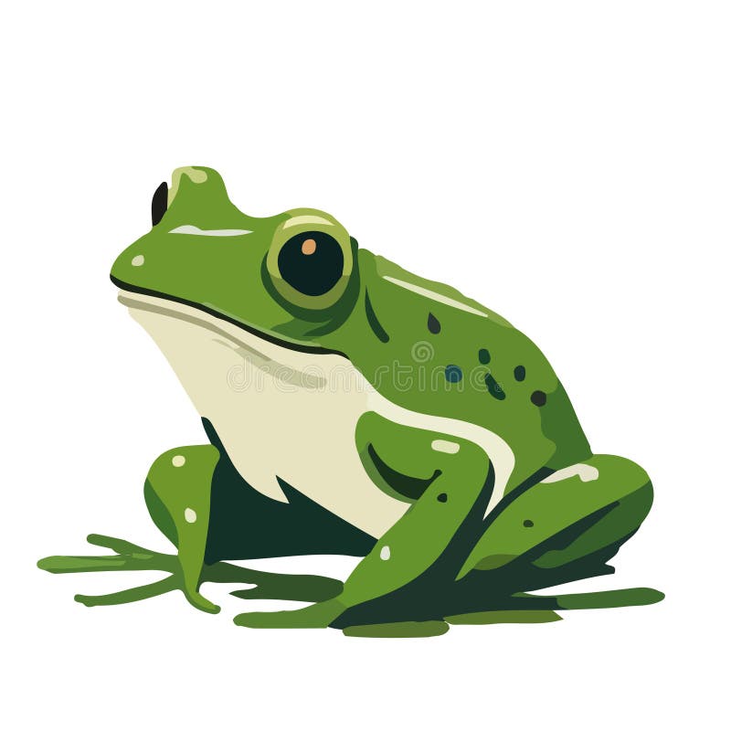 Frog. Simple Vector Graphics Consisting of Few Colors Stock Vector ...