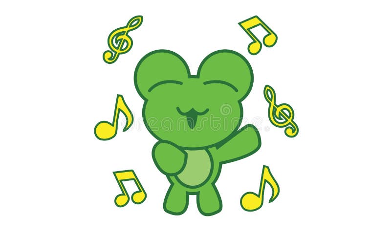 Frog singing stock vector. Illustration of businessman - 66862195 Frog singing stock vector. Illustration of businessman - 66862195