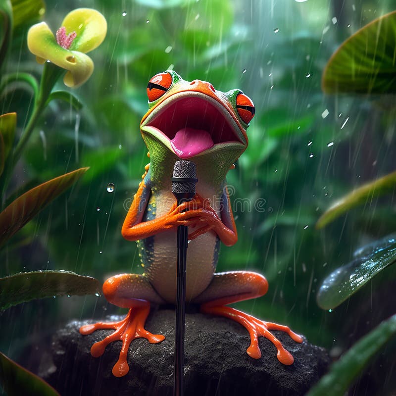 Singing Frog Stock Illustrations – 233 Singing Frog Stock Illustrations ...