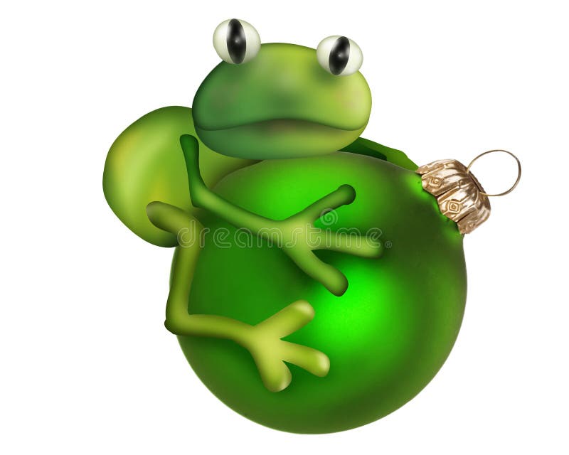 Frog with Ball and Globe stock vector. Illustration of goggle - 120241670