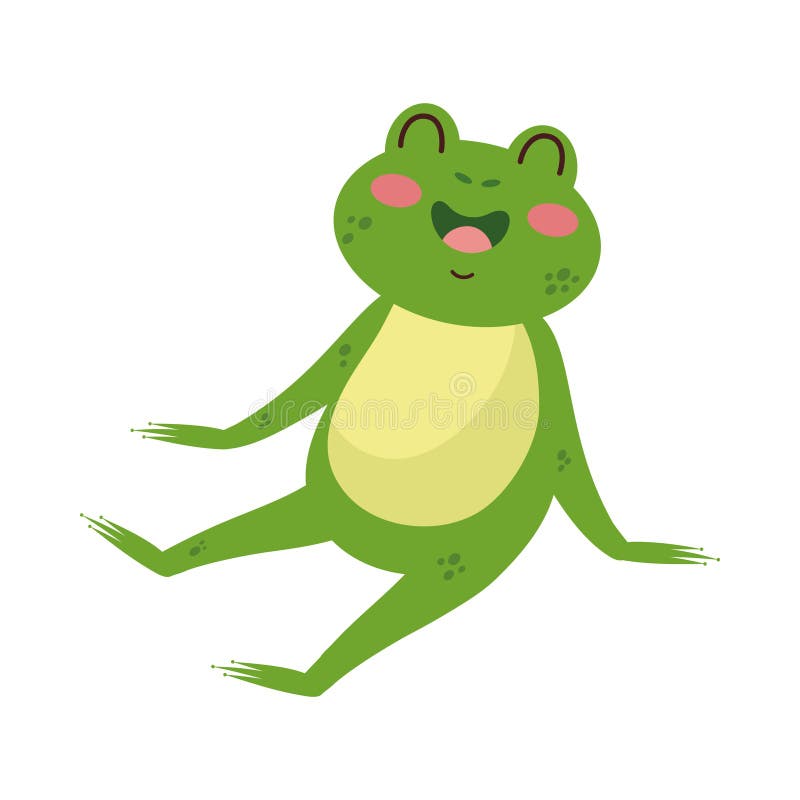 Frog smiling cartoon stock vector. Illustration of cute - 292997694