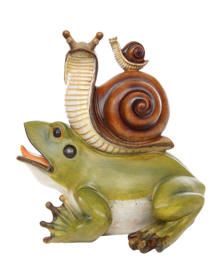 Frog and snail isolation stock image. Image of isolation - 36177065
