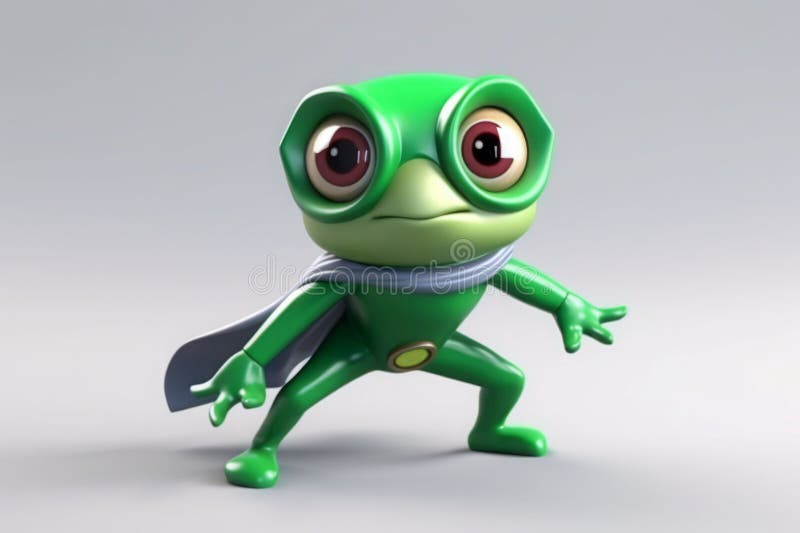Frog Super Hero Game. Generate Ai Stock Illustration - Illustration of ...