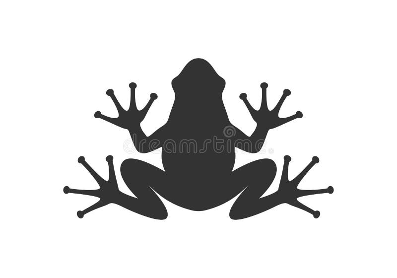 Frog Graphic Icon Isolated on White Background Stock Vector ...