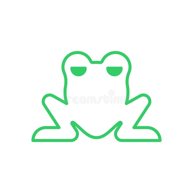 Frog Symbol. Toad Icon Sign Stock Vector - Illustration of abstract ...