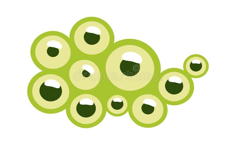 Cartoon Frog Amphibian Mascot, Tadpole, Frogspawn, Water Lilies and ...