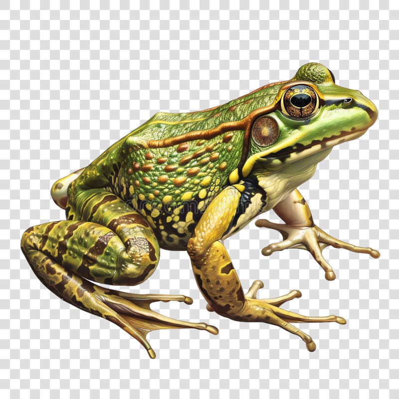 Frog Transparent Background Realistic Element Stock Illustration ...