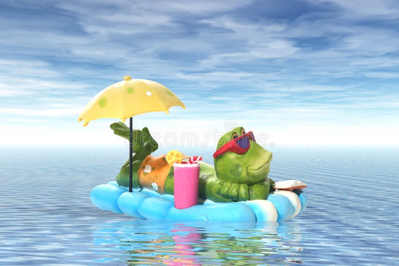 Relaxing Frog Stock Illustrations – 134 Relaxing Frog Stock ...