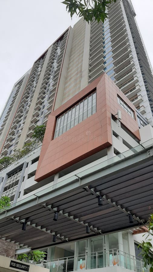 Frog View Perpective of Apartement Building Stock Image - Image of ...