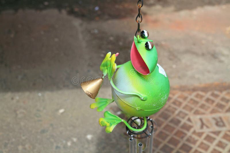 Frog wind chime stock photo. Image of feature, animals - 197060408