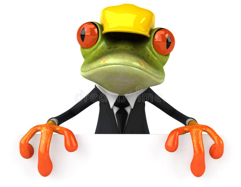 Frog worker stock illustration. Illustration of jump - 22016316