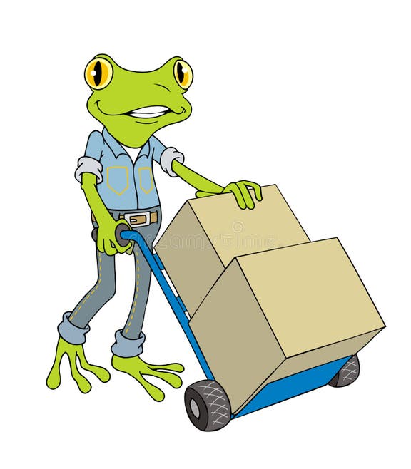 Frog worker stock illustration. Illustration of worker - 53270878