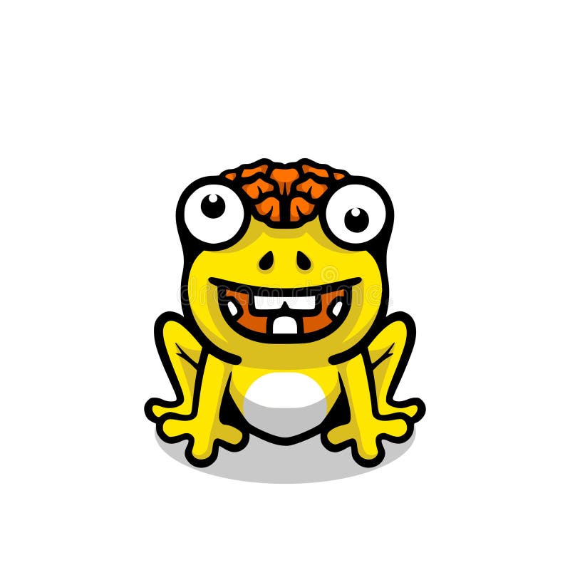 Frog zombie mascot cartoon stock vector. Illustration of funny - 281803061