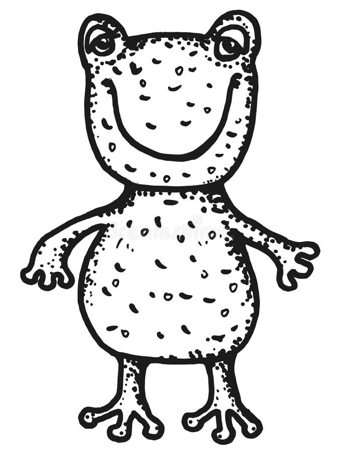 A Cute Frogling Says Ribbit. Vector Illustration. Stock Vector ...