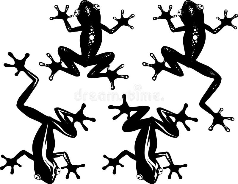 Frog tattoo stock vector. Illustration of geometric, line - 13683943