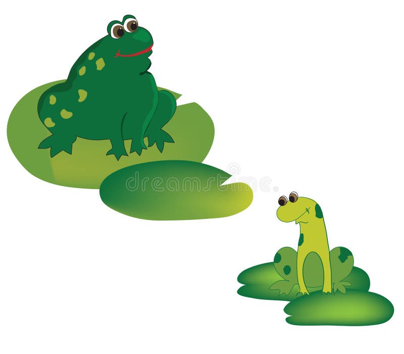Frog Friends stock vector. Illustration of toad, green - 2553150