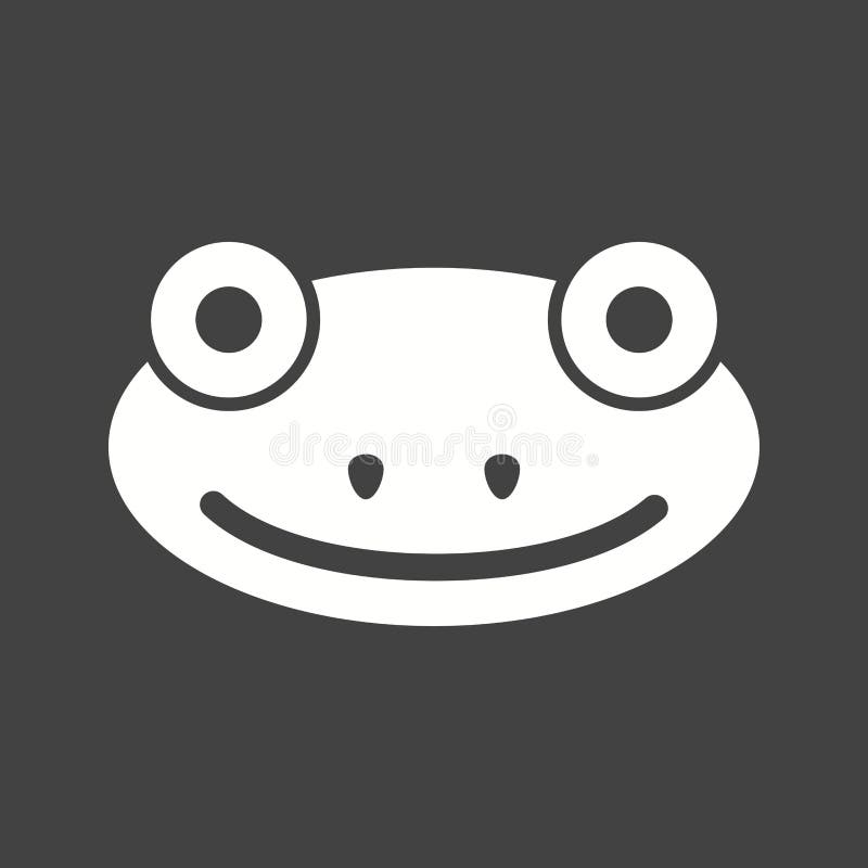 Frog Face stock vector. Illustration of reptile, vector - 99735600