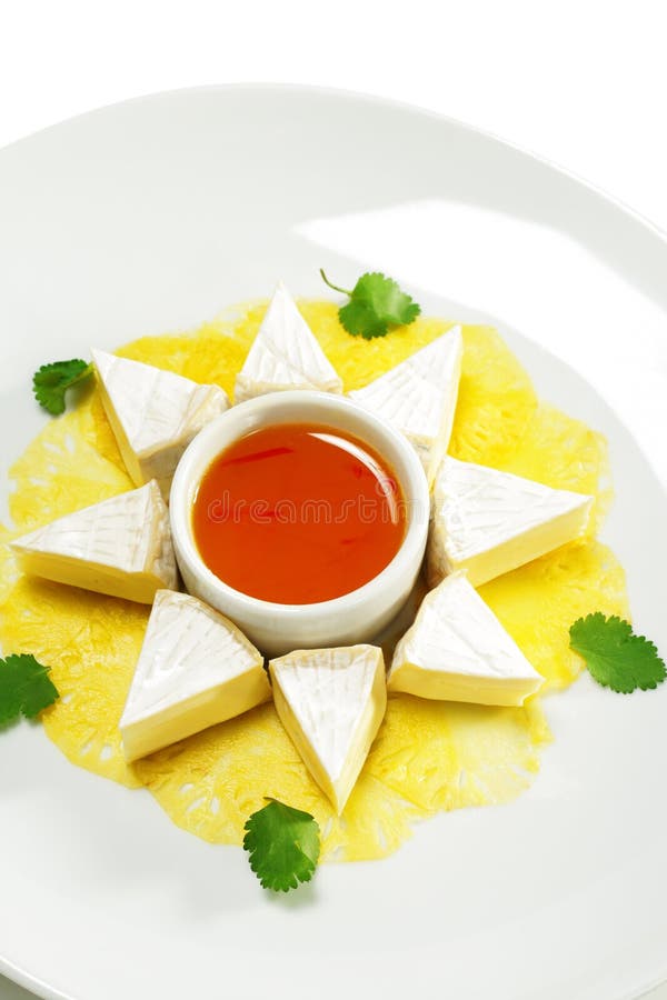 Fromage Cheese With Honey Orange Sauce Picture. Image: 7799407