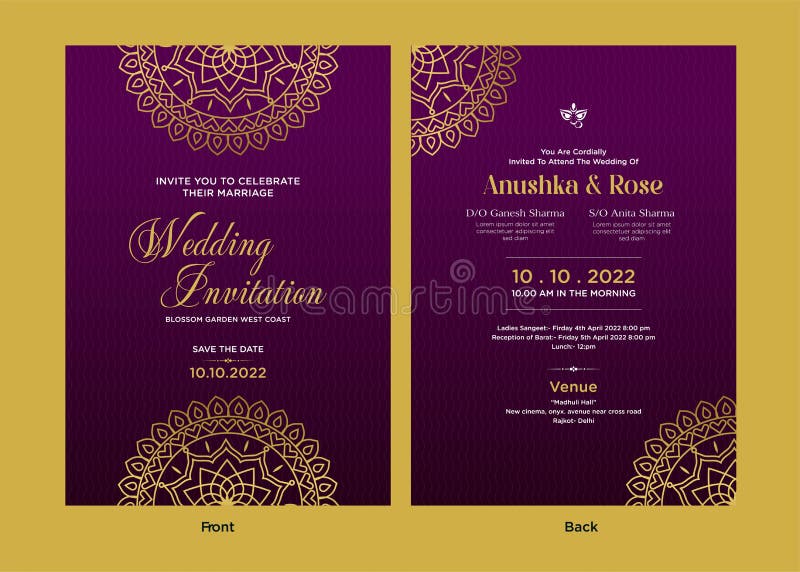 Hindu Reception Invitation Card Oficial Online | www.pinnaxis.com