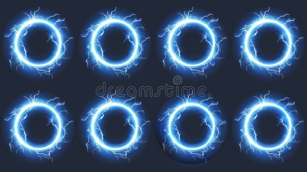 Front and Angle Views of Electronic Lightning Frames with Digital ...