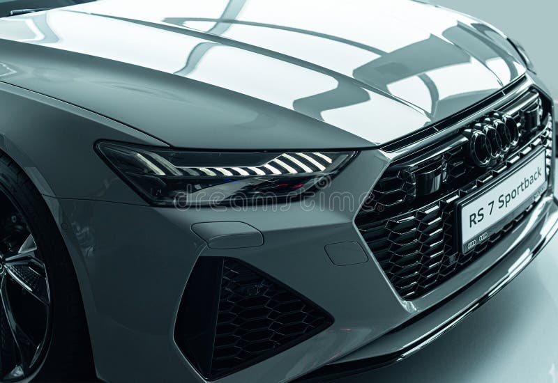 Front of the Audi RS 7 Sportback, Brandnew Car Editorial Photo - Image ...