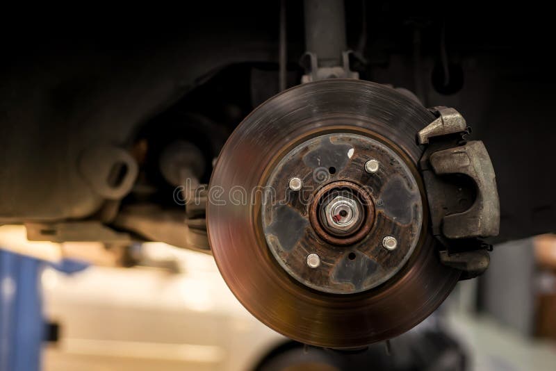 Front Axle and Disc Brakes, Condition through Use, Rust Scratch for Car ...