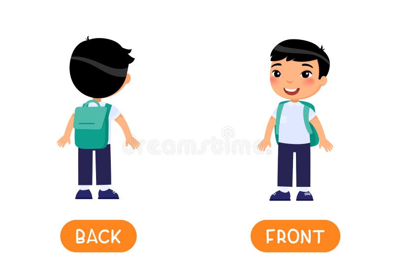 Words Friendly and Angry Flashcard with Cartoon Boy Characters ...