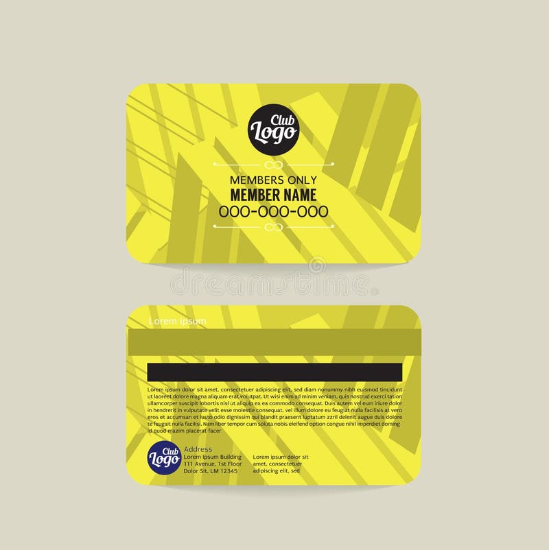 Front Member Card Template Stock Illustrations – 279 Front Member Card ...
