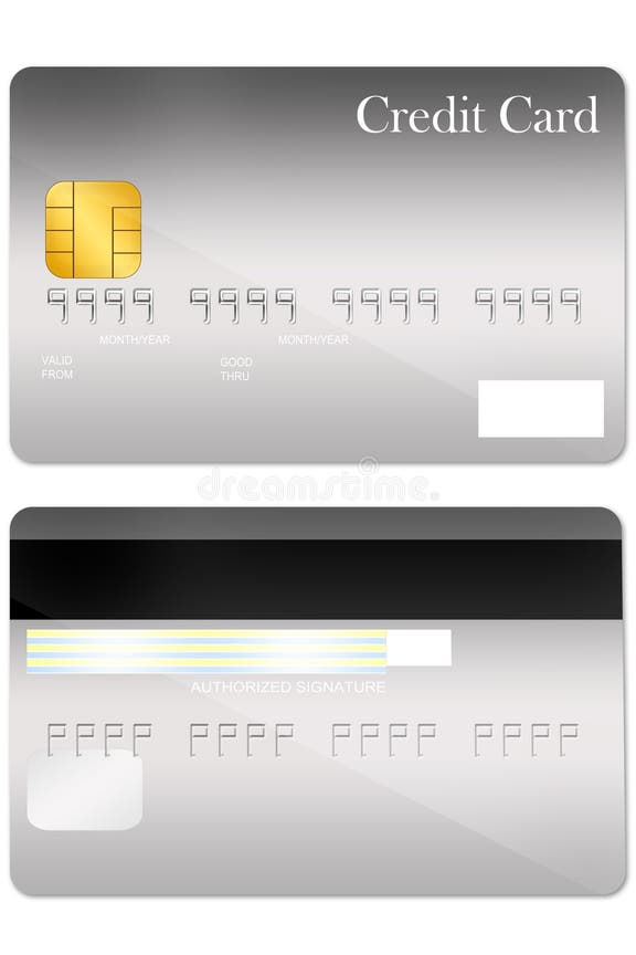 Credit Card Front Back Stock Illustrations – 1,256 Credit Card Front ...