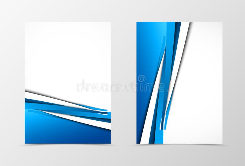 Front and Back Dynamic Flyer Template Design Stock Vector ...