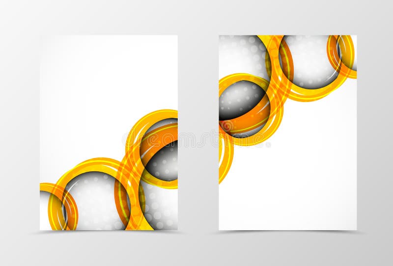 Front and Back Dynamic Flyer Template Design Stock Vector ...