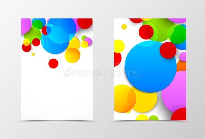 Front and Back Dynamic Flyer Template Design Stock Vector ...