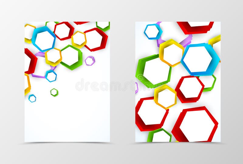 Front and Back Dynamic Flyer Template Design Stock Vector ...