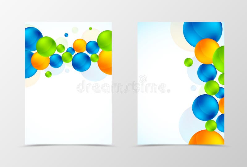 Front and Back Dynamic Flyer Template Design Stock Vector ...