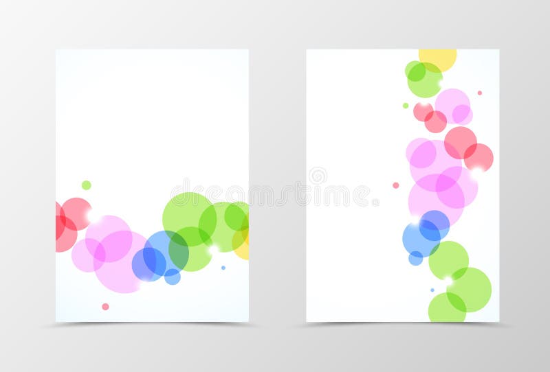 Front and Back Dynamic Flyer Template Design Stock Vector ...