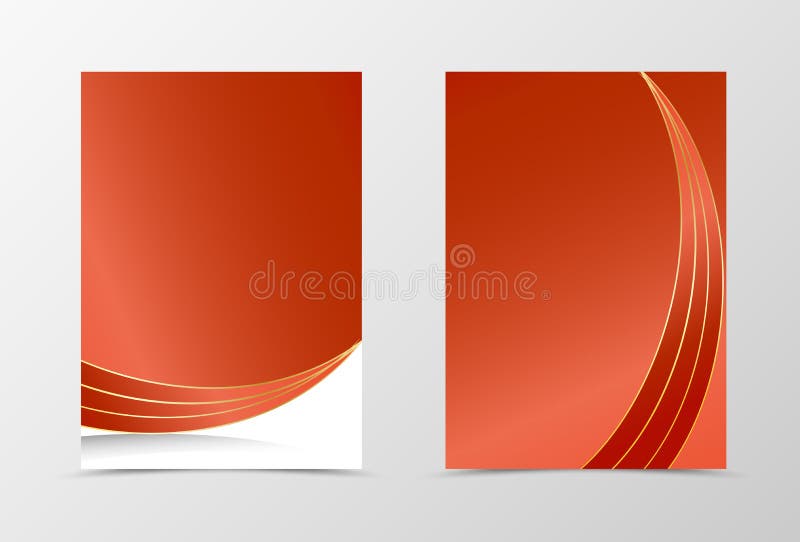 Front and Back Dynamic Flyer Template Design Stock Vector ...