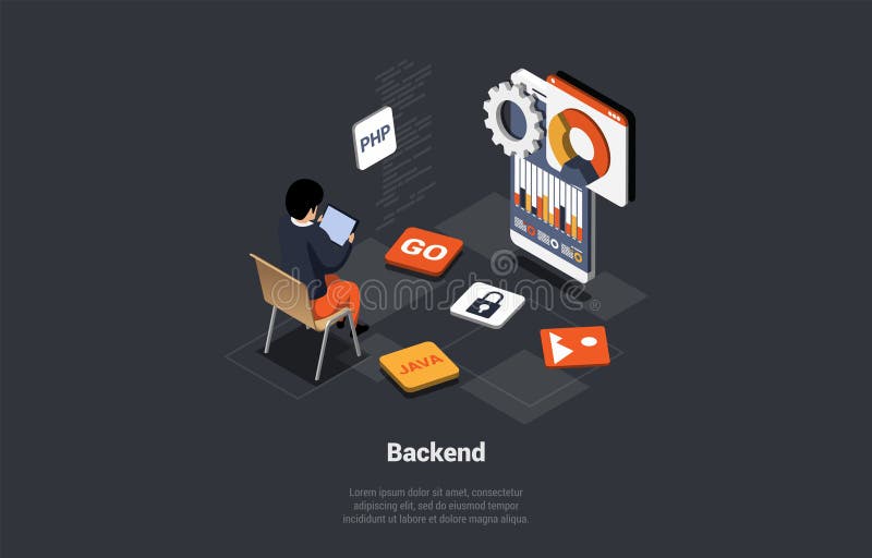 Front Back End Of Development Responsive Web Design Website Interface Coding And Programming