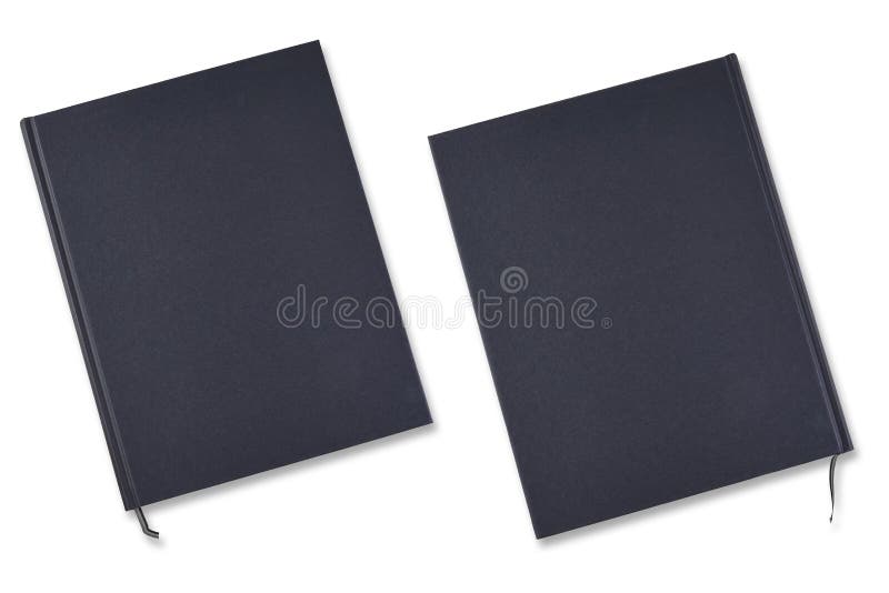 Front and Back Hard Book Cover View from Above. Stock Photo - Image of ...